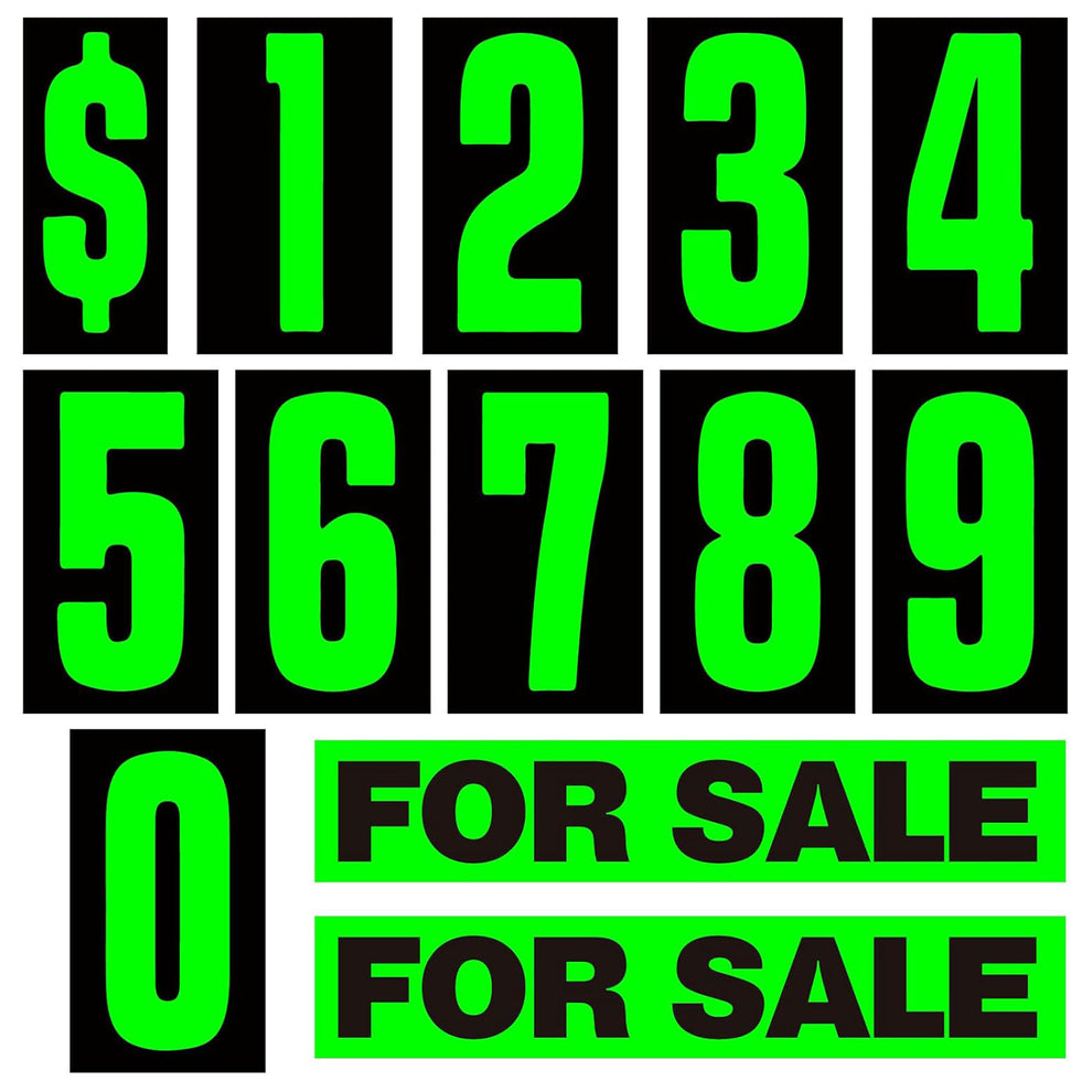 Car Sales Number Decals Front Windshield Pricing Stickers – Australia ...