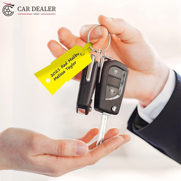 Custom Automotive Yellow Plastic Key Identification Tags — Australia ...