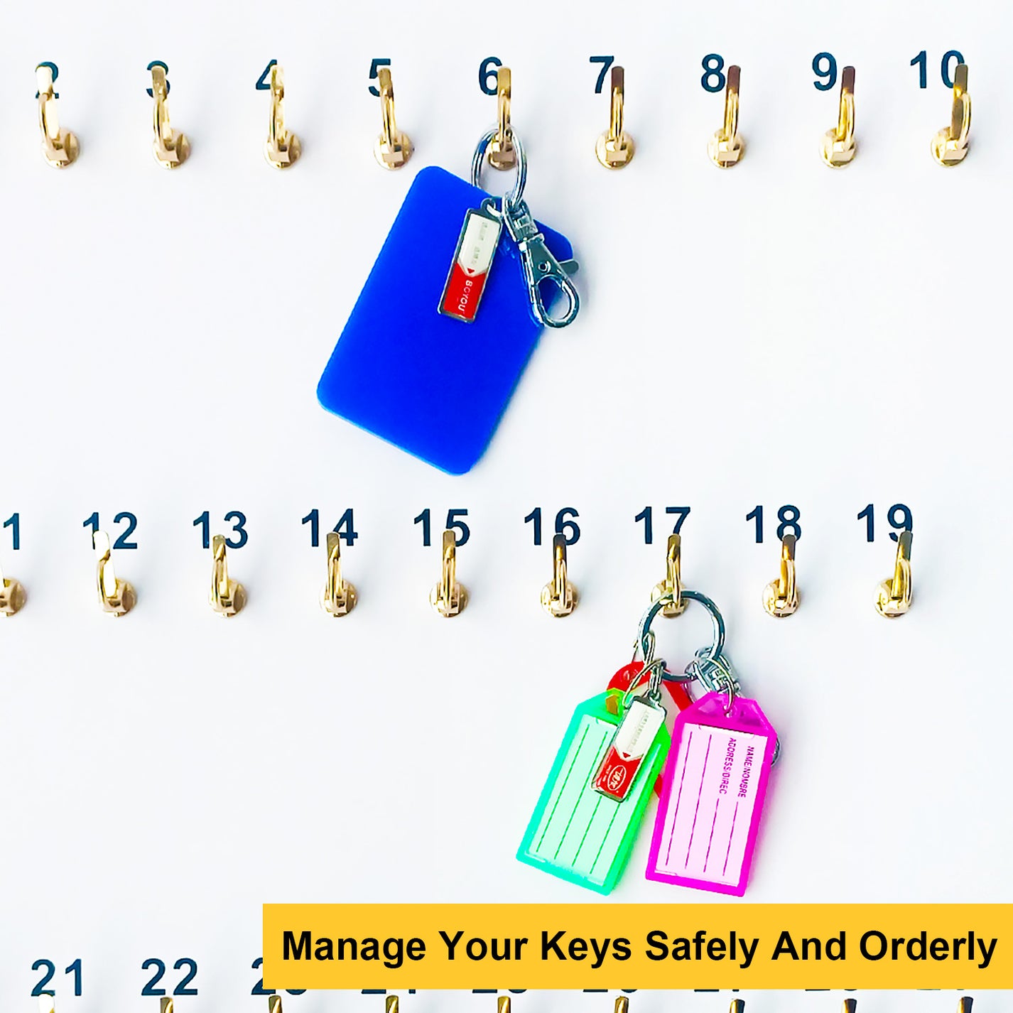 32 Hooks Wooden Car Key Hook Board – Australia Cardealer-Direct