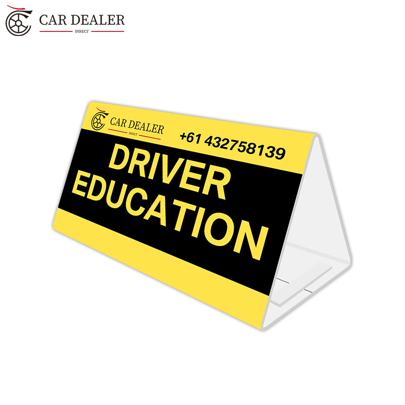 Large Driving Instructor Learners Magnetic Student Driver Car Roof Sig ...