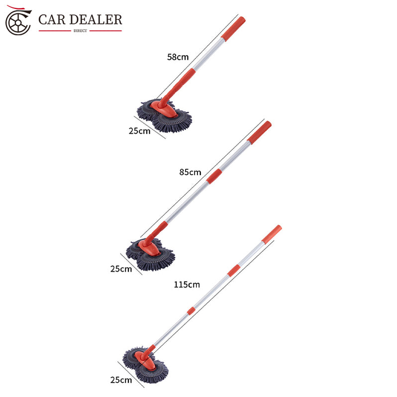Telescopic Car Wash Broom Brush With Handle — Australia Cardealer-Direct
