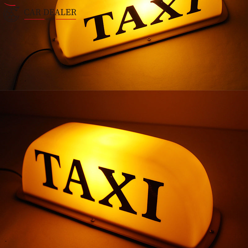 Yellow Roof Top Taxi Service Cab Sign – Australia Cardealer-Direct